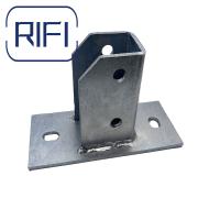 China Strut C Channel Electro Galvanized Base Plate Strut Channel Fitting for sale