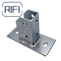 China Strut C Channel Electro Galvanized Base Plate Strut Channel Fitting for sale