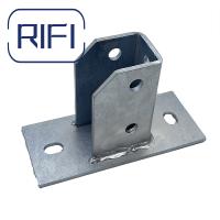 China Post Base 4 Holes Square Post Bracket Mount For 1-5/8