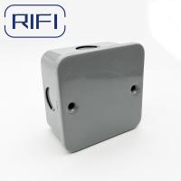 China 1-Gang 2 Gang Switched Socket  Outlet  Metal Clad In Grey Painted Surface Finish for sale
