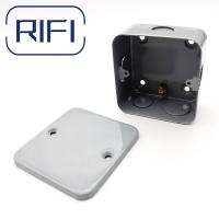 China Indoor And Outdoor 1 Gang Surface Metal Clad Mounting Back Box With 20mm & 25mm Knockout for sale