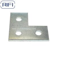 China L Type Channel Plate 3 Hole Unistrut Channel Fittings Galvanized Steel for sale