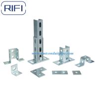 China Unistrut Channel Fittings Plat Angle 90 Degree Square Wing Shap Zinc Plated for sale