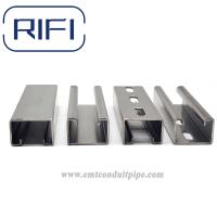 China 1 5 8 Strut Channel SS 304 SS316  SS Unistrut With  For Commercial Metal Structures And Accessories for sale