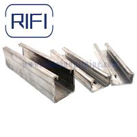 China 41mm Unistrut Slotted Channel Strut Stainless Steel Back To Back Strut Channel for sale
