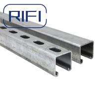 China Hot Dip Galvanization Carbon Steel Strut Channel 10 Feet Length With Slot Holes for sale