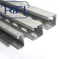 China Hot Dip Galvanization Carbon Steel Strut Channel 10 Feet Length With Slot Holes for sale
