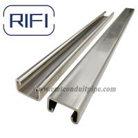 China 304 Or 316 Stainless Steel Strut Channel And Fittings For 10 Feet Length In Industrial Environments for sale