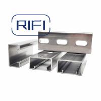 China 304 Or 316 Stainless Steel Strut Channel And Fittings For 10 Feet Length In Industrial Environments for sale