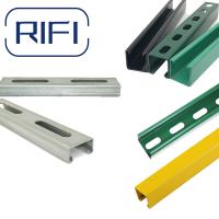 China 1 5 8 Strut Channel Carbon Steel / 304 Stainless Steel / Expoxy Coated Slotted C Channel for sale