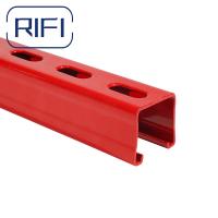 China RIFI 1 5 8 Deep Metal Strut Channel Red Color Expoxy Coated for sale