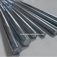 China RIFI Blue / Silver Zinc Plated All - Thread Studding DIN975/DIN976 Threaded Rod for sale