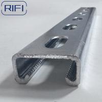China HDG / Pre-galvanzied 41X41mm，41x21mm Slotted / Plain Unistrut Channel for sale