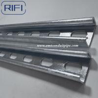 China HDG / Pre-galvanzied 41X41mm，41x21mm Slotted / Plain Unistrut Channel for sale