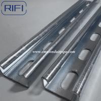China HDG / Pre-galvanzied 41X41mm，41x21mm Slotted / Plain Unistrut Channel for sale