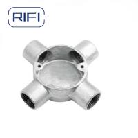 China British Standard Gi Malleable Iron Different Way Decorative Metal Junction Box Sizes for sale