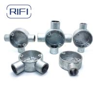 China British Standard Gi Malleable Iron Different Way Decorative Metal Junction Box Sizes for sale