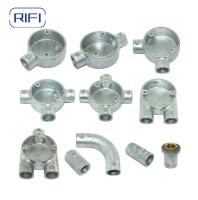 China Rifi 3 Way Malleable Iron 20mm 25mm Hot Dipped Galvanised Junction Box for sale