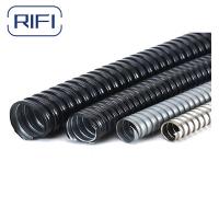 China PVC Coated Gi Flexible Metal Corrugated Electrical Conduit Pipes Hoses White Black for sale