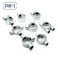 China RIFI  H Way Twin Through Way Malleable Iron Box 20mm for sale
