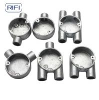China Rifi 4 Way Malleable Iron 20mm 25mm Hot Dipped Galvanised Junction Box for sale