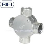 China RIFI EMT Junction Circular Box 4 Way 3 Way 2 Way Aluminum Die Cast for sale