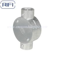 China RIFI EMT Junction Circular Box 4 Way 3 Way 2 Way Aluminum Die Cast for sale