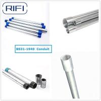 China 1mm 1.2mm Gi Welded Steel Tube / Pipe And Hot DIP Galvanized Steel Conduit Pipe For Building for sale
