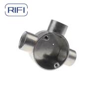 China RIFI Three Way Terminal Allumininum  Electrical Conduit Box Threaded Type for sale