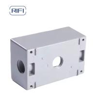 China Two Gang Deep Box With 5/7 Holes Weatherproof Outlets Box Outdoorelectrical Box for sale