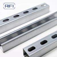 China 41x 41 Galvanized Slotted Unistrut Channel 10 Ft Steel Strut Channel for sale