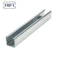 China 41x 41 Galvanized Slotted Unistrut Channel 10 Ft Steel Strut Channel for sale