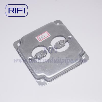 China 4'' Surface Mount Raised Junction Box Cover RS Cover  With One Duplex Flush Receptacle RS12 for sale