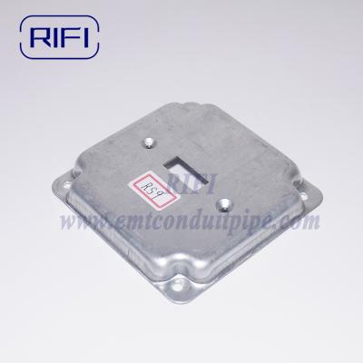 China RS9 Raised Steel Cover Galvanized Electrical Conduit Box Cover For EMT Junction Boxes for sale
