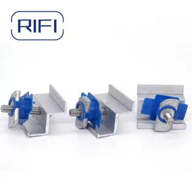 China 6.5ft Length C Steel Rail MID And End Clamp Ground Steel Clamp for sale