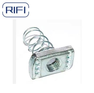 China Fastener M10*8 Unistrut Nut M3 M6 M8 Steel Galvanized Channel Spring Nut for sale