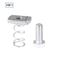 China Fastener M10*8 Unistrut Nut M3 M6 M8 Steel Galvanized Channel Spring Nut for sale