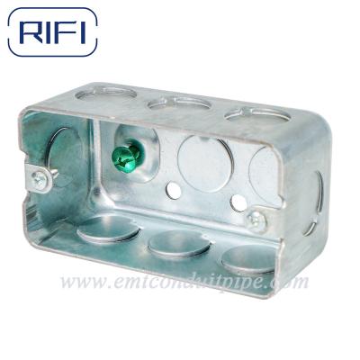China ISO Steel Metal Handy Box Silver Color With Raised Ground Screw 4