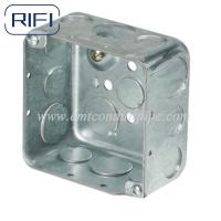 China Custom Electrical Conduit Boxes Steel Box Octagon With Raised Ground Screw for sale