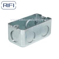 China ODM Electrical Conduit Boxes 2 Inch Handy Box Steel Cover Silver Color for sale