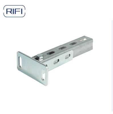 China Galvanized Channel Steel Unistrut with Zinc Finish Cantilever Brace Bracket for Seismic Bracing Bonded Style for sale