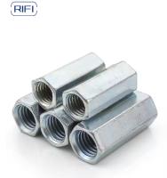 China Zinc Iron Column Mother M4 Nut L Hex Nut Connecting Nut Made of Carbon Steel for sale