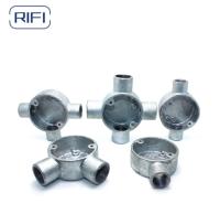 China 20mm/25mm  Electrical Malleable iron Circular Terminal Junction Box for Conduit Fittings for sale