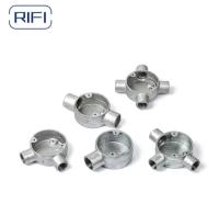 China 20mm/25mm  Electrical Malleable iron Circular Terminal Junction Box for Conduit Fittings for sale
