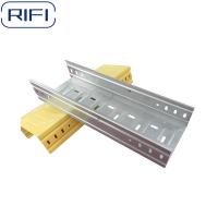 China Powder Coated Cable Tray System Galvanized Steel Perforated Cable Tray for sale