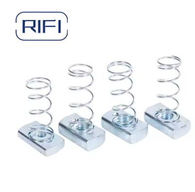 China Rifi Spring Nut Zinc Plated Yellow Zinc Plated Good Quality for sale