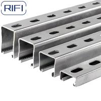 China 41x41mm 41x21mm Slotted Unistrut C Strut Channel Hot Dip Galvanized Carbon Steel for sale