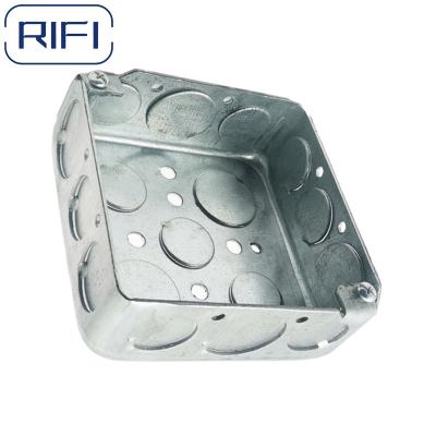 China 52151-1/2&3/4 Electrical Conduit Pipe Metal Junction Square Boxes 4