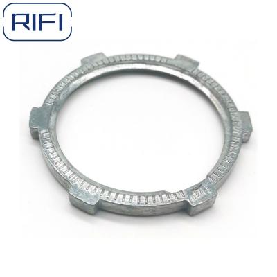 China RIFI Brand Zinc Die Cast Lock Nut And Steel Lock Nut 1/2