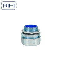 China Straight PVC Coated Electrical Conduit Fittings Connectors For Flexible Conduit for sale